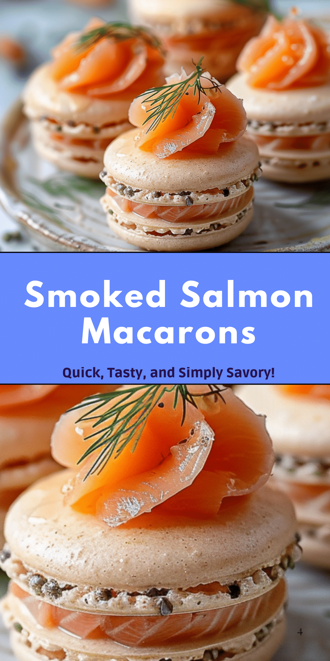 Smoked Salmon Macarons | Just So Savory