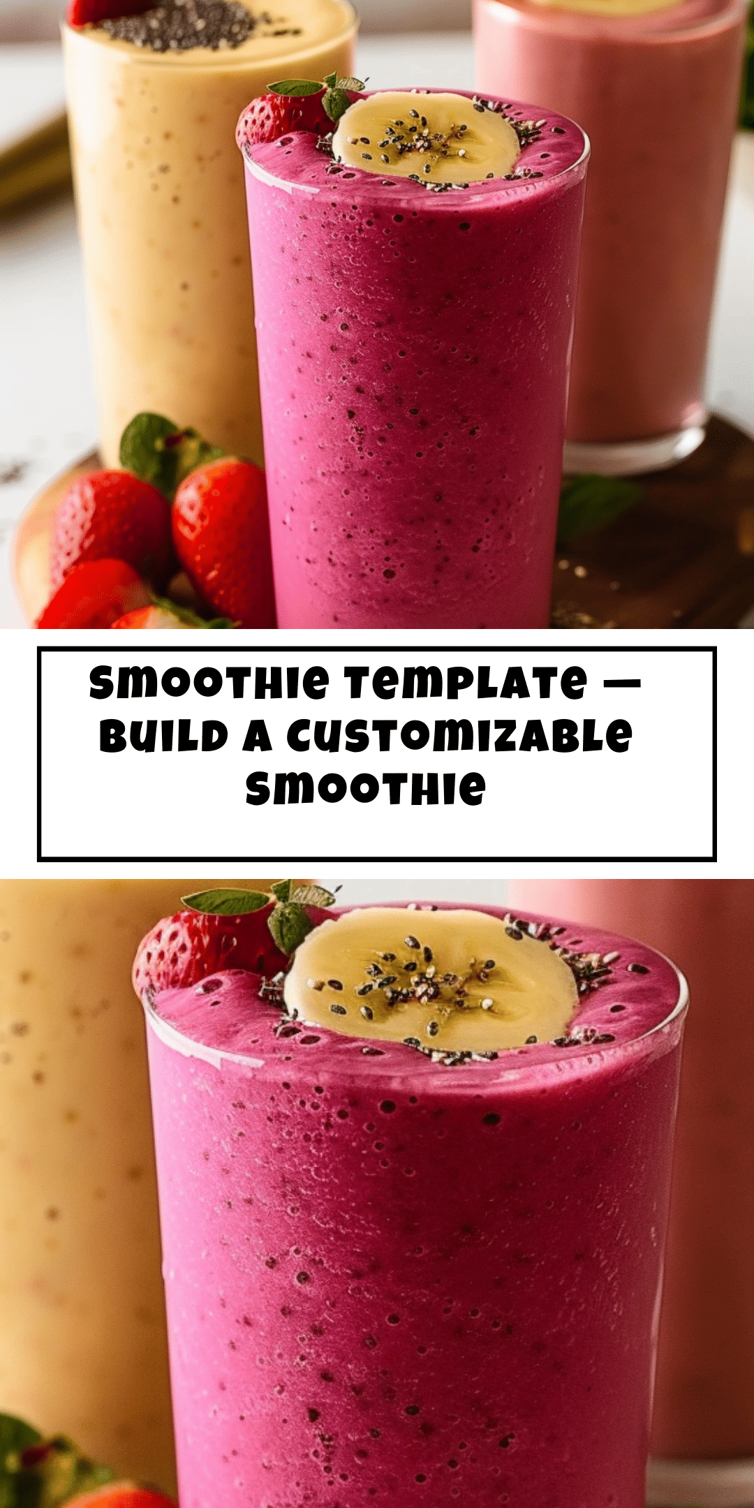 Smoothie Template — Build a Customizable Smoothie | Just So Savory