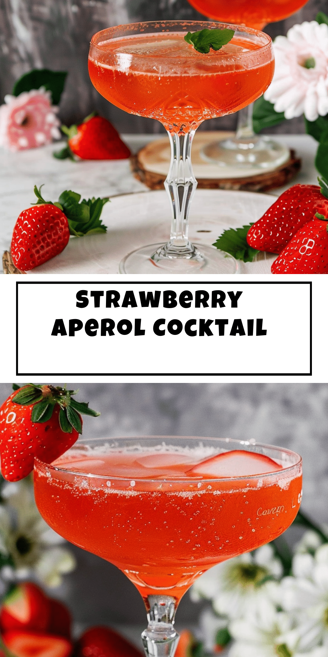 Strawberry Aperol Cocktail | Just So Savory