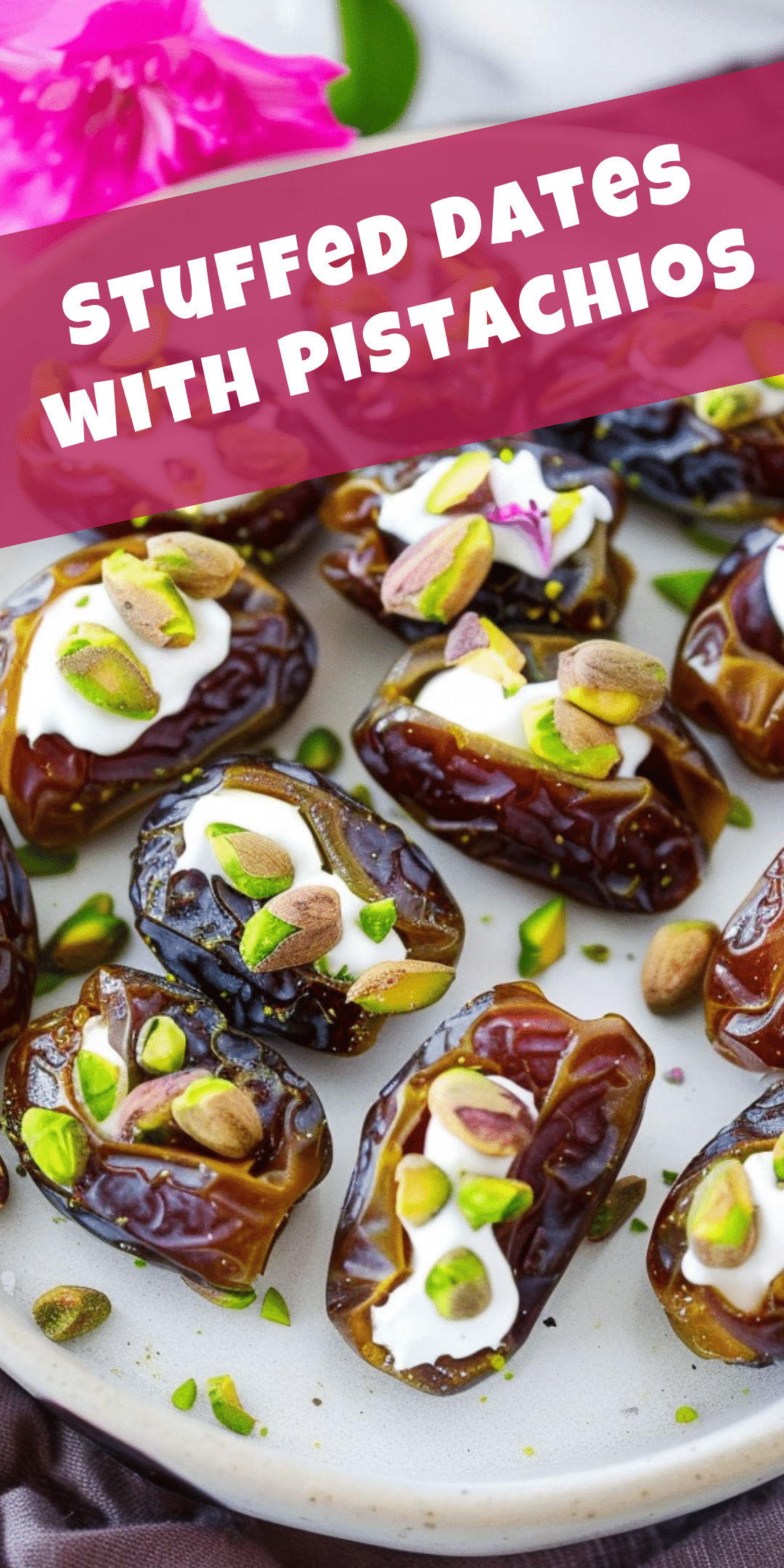 Stuffed Dates with Pistachios | Just So Savory
