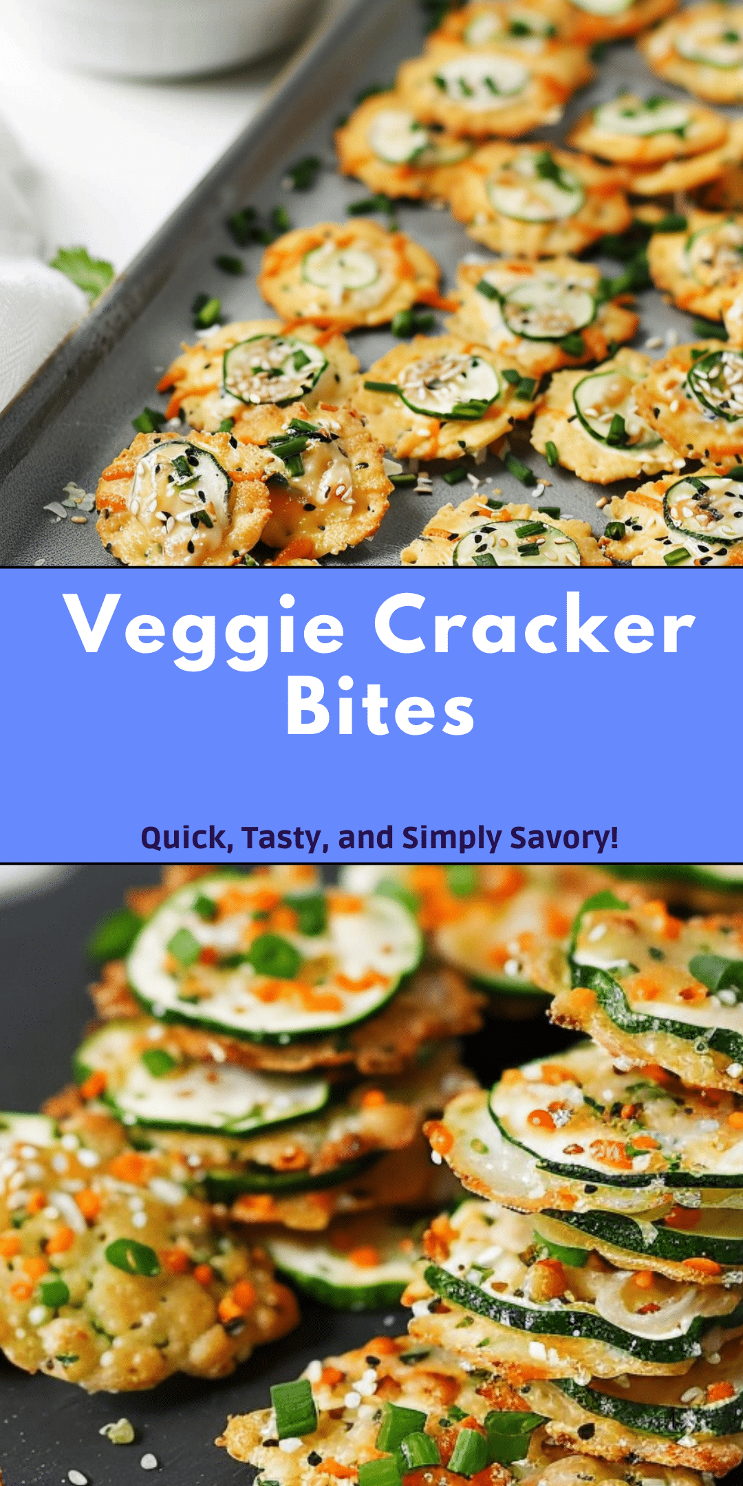 Veggie Cracker Bites | Just So Savory