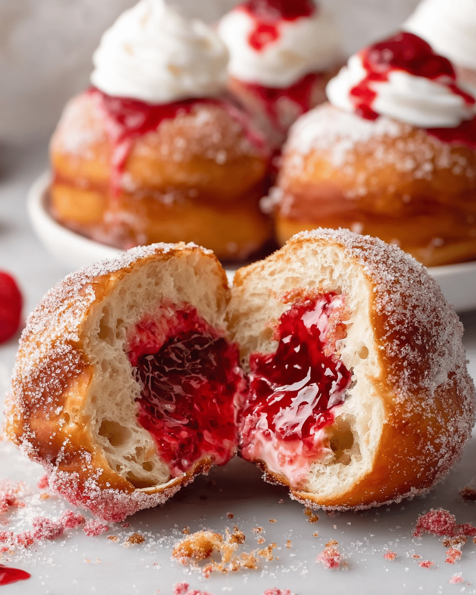 Gluten Free Raspberry Doughnuts | Just So Savory