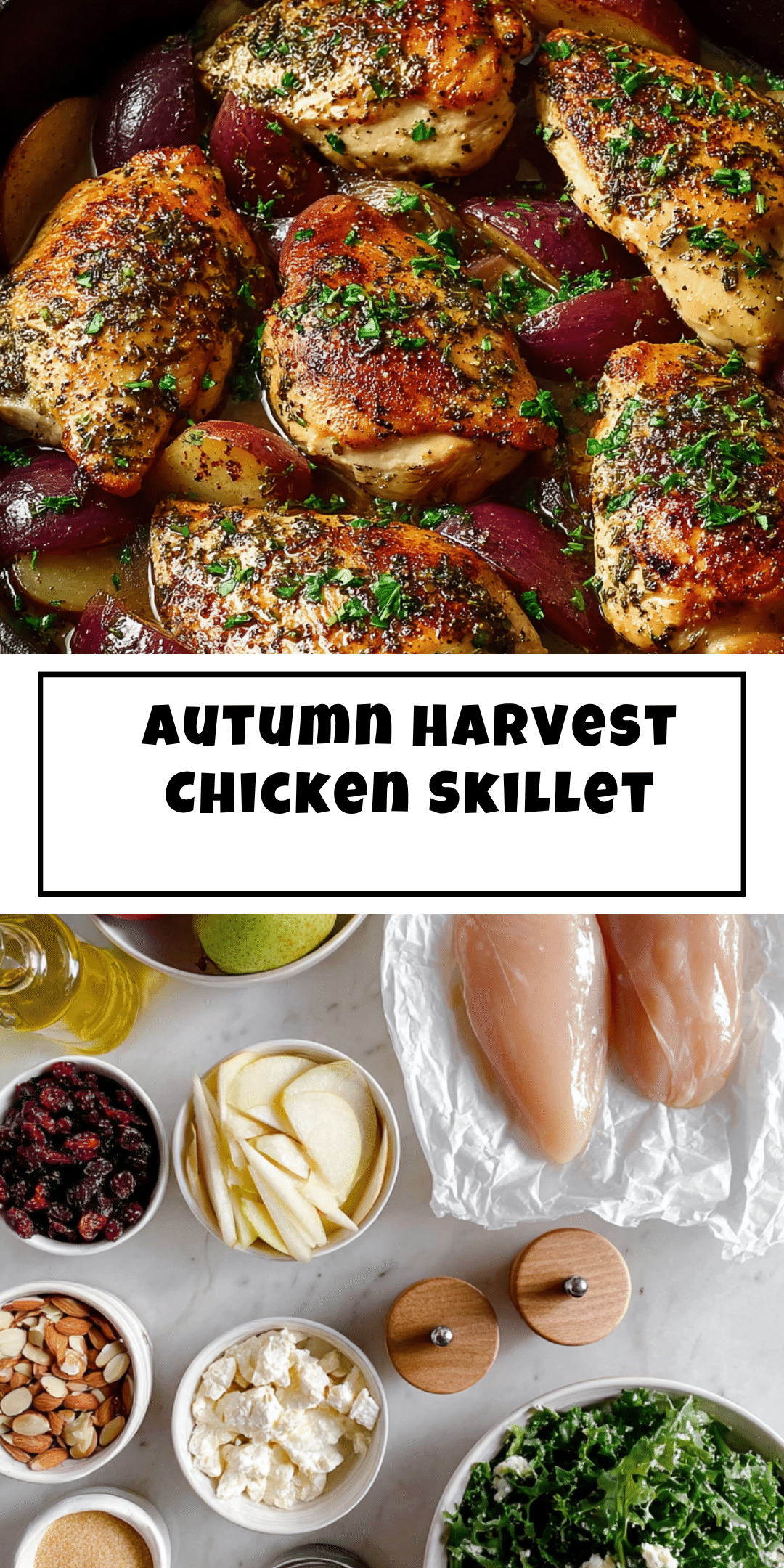 Autumn Harvest Chicken Skillet | Just So Savory