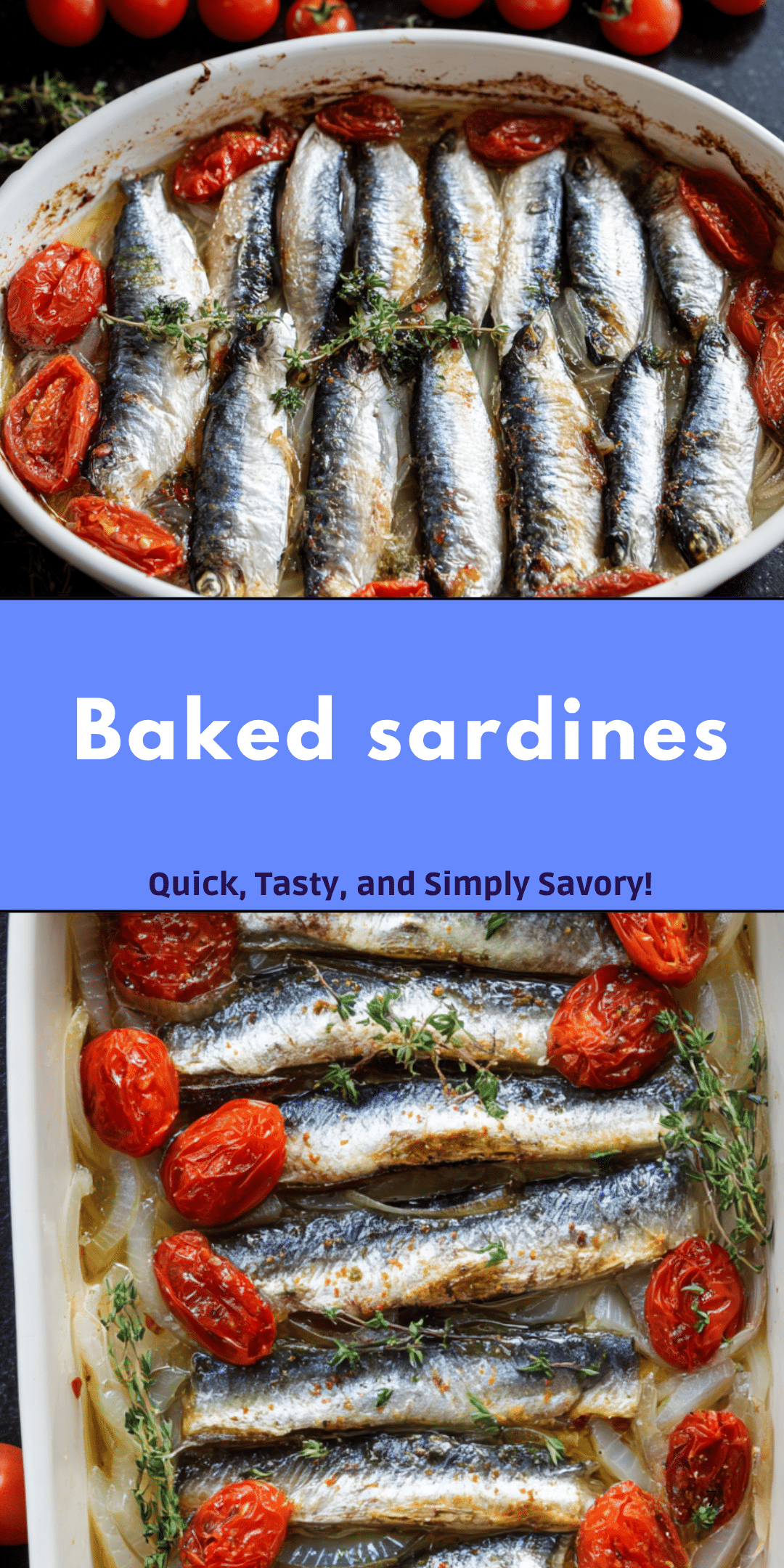 Baked Sardines | Just So Savory