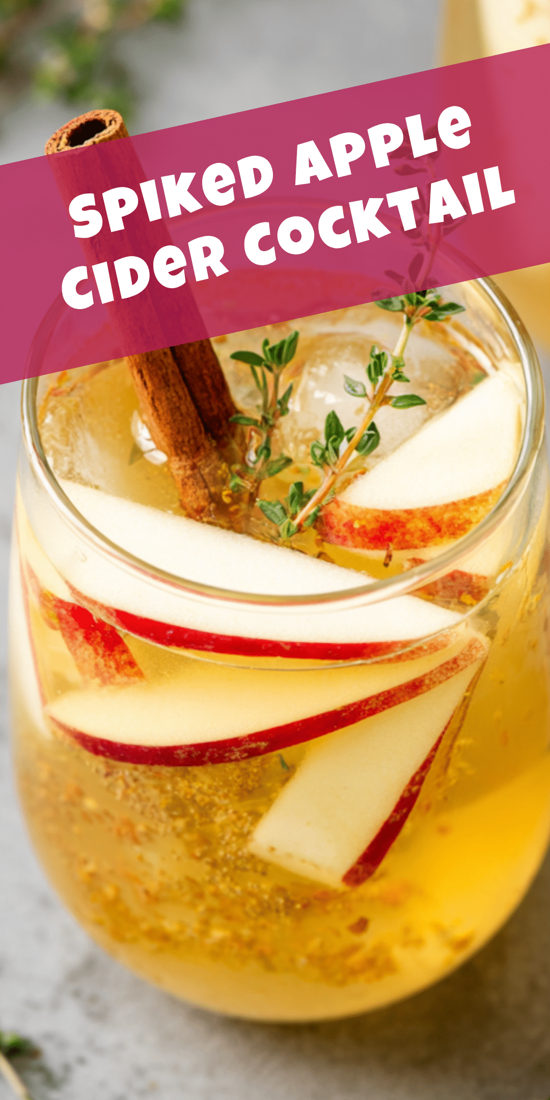 Spiked Apple Cider Cocktail | Just So Savory