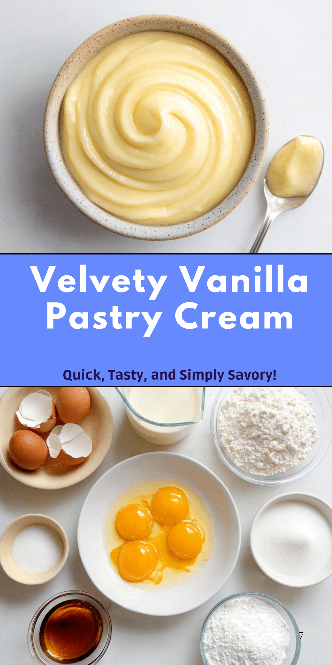 Velvety Vanilla Pastry Cream | Just So Savory