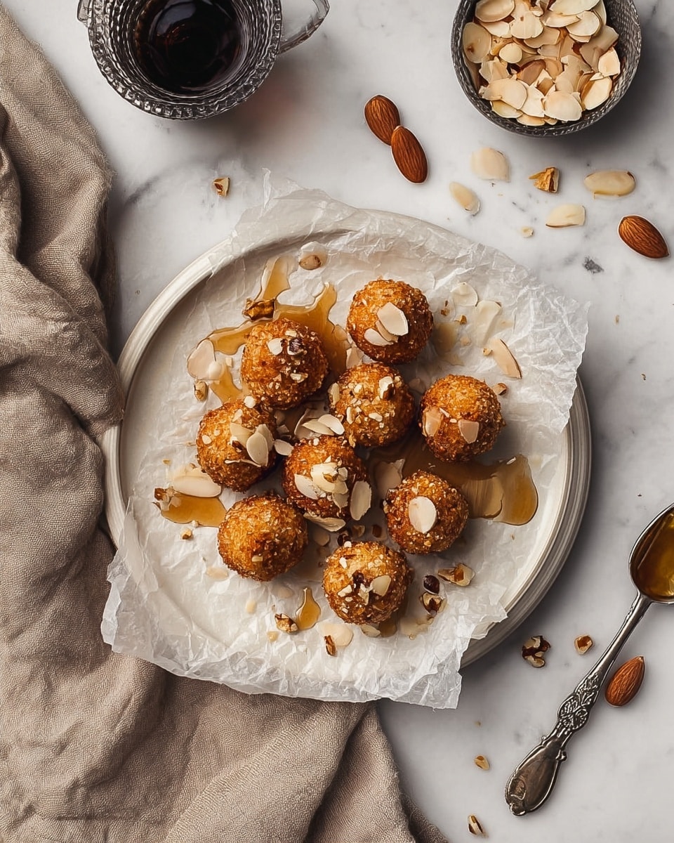 Golden Goat Cheese Croquettes with Honey & Nuts - Elegant & Easy
