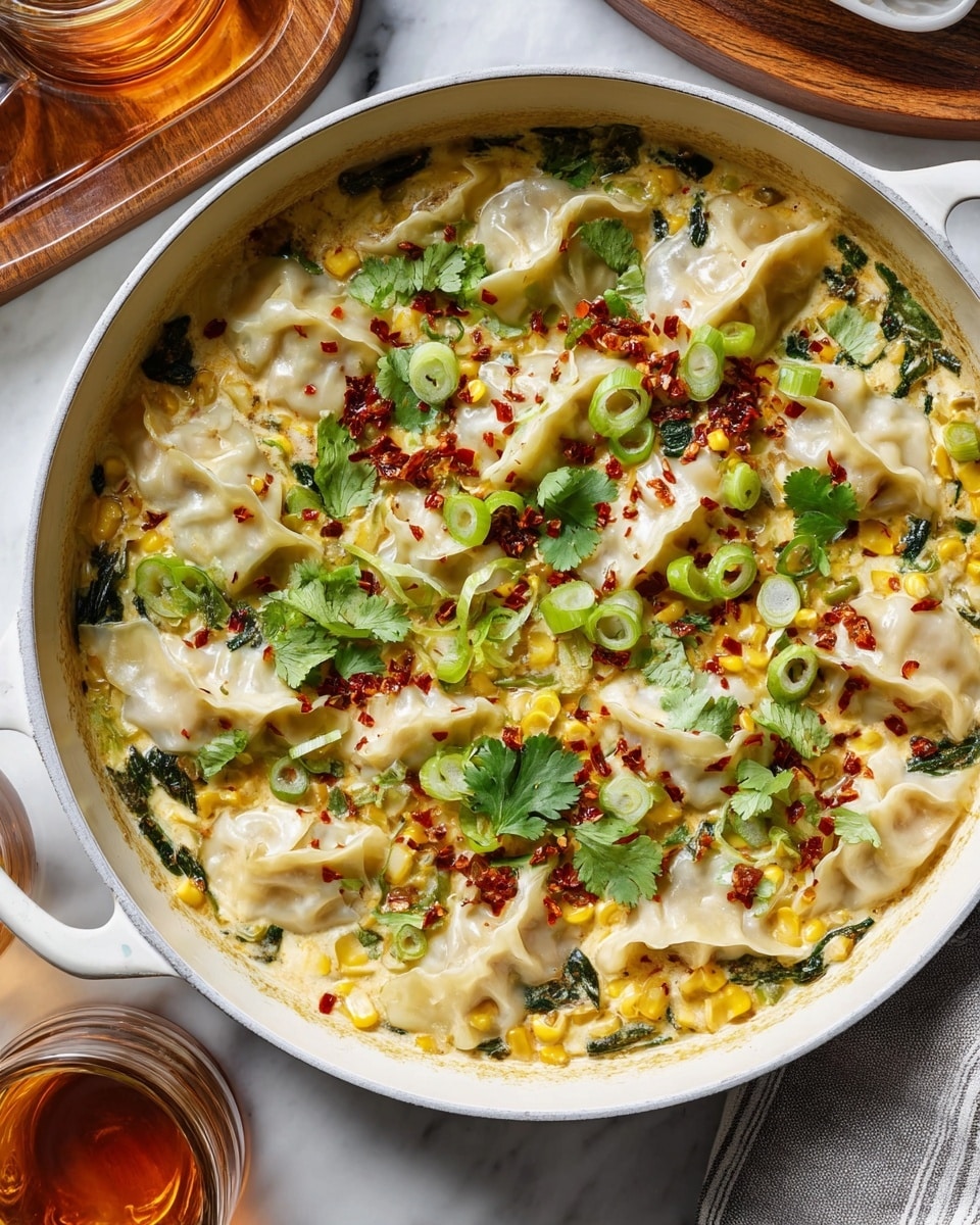 One Pan Sweet Corn Coconut Dumplings: Flavorful & Easy