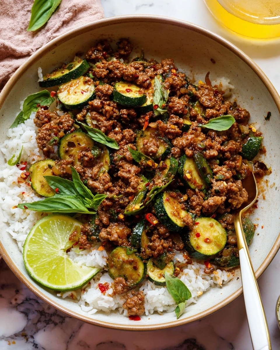 Ginger-Basil Beef and Zucchini Skillet: Flavorful & Quick Dinner