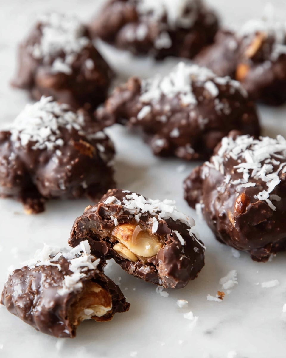 Chocolate Almond Dates with Coconut - Irresistible Treats