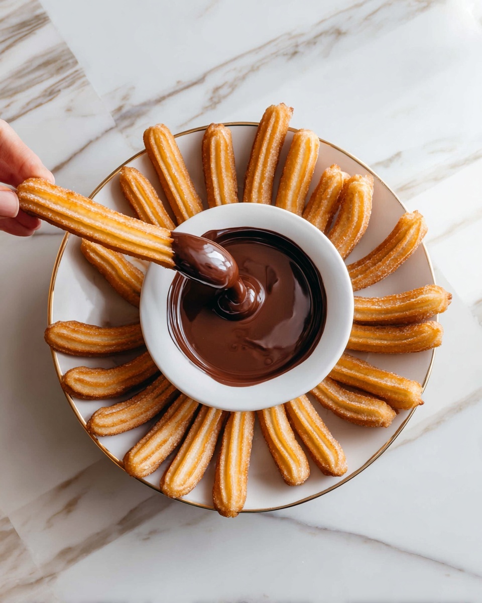 Cinnamon Churros with Coffee Chocolate Sauce: Irresistible Delight
