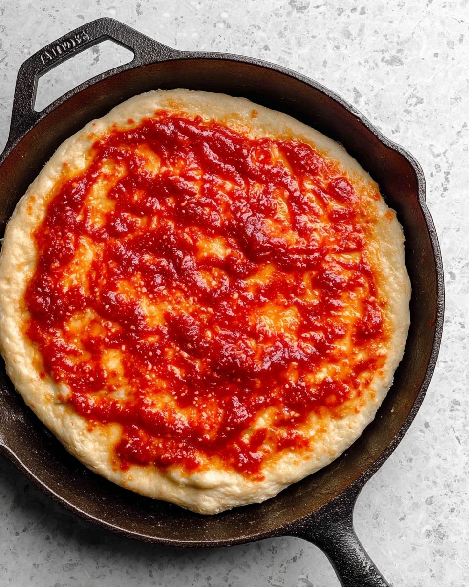 Cast Iron Pan Pizza Recipe - Crispy & Cheesy Homemade Pizza