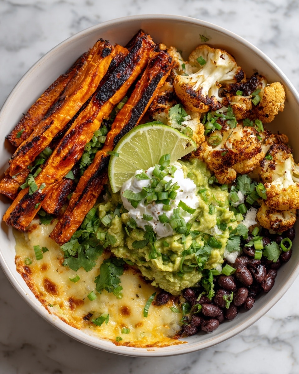 Sweet Potato and Black Bean Nachos with Green Chile Salsa