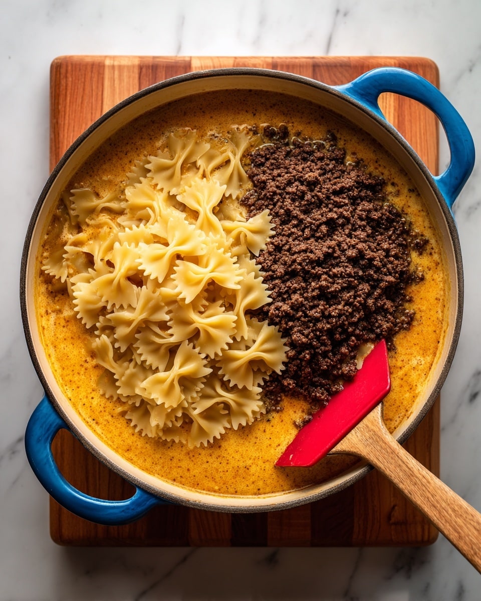 Creamy Beef and Bowtie Pasta: Irresistible Comfort in 30 Minutes