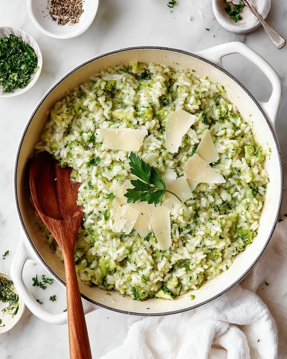Broccoli Parmesan Risotto: Creamy & Cozy Vegetarian Dish