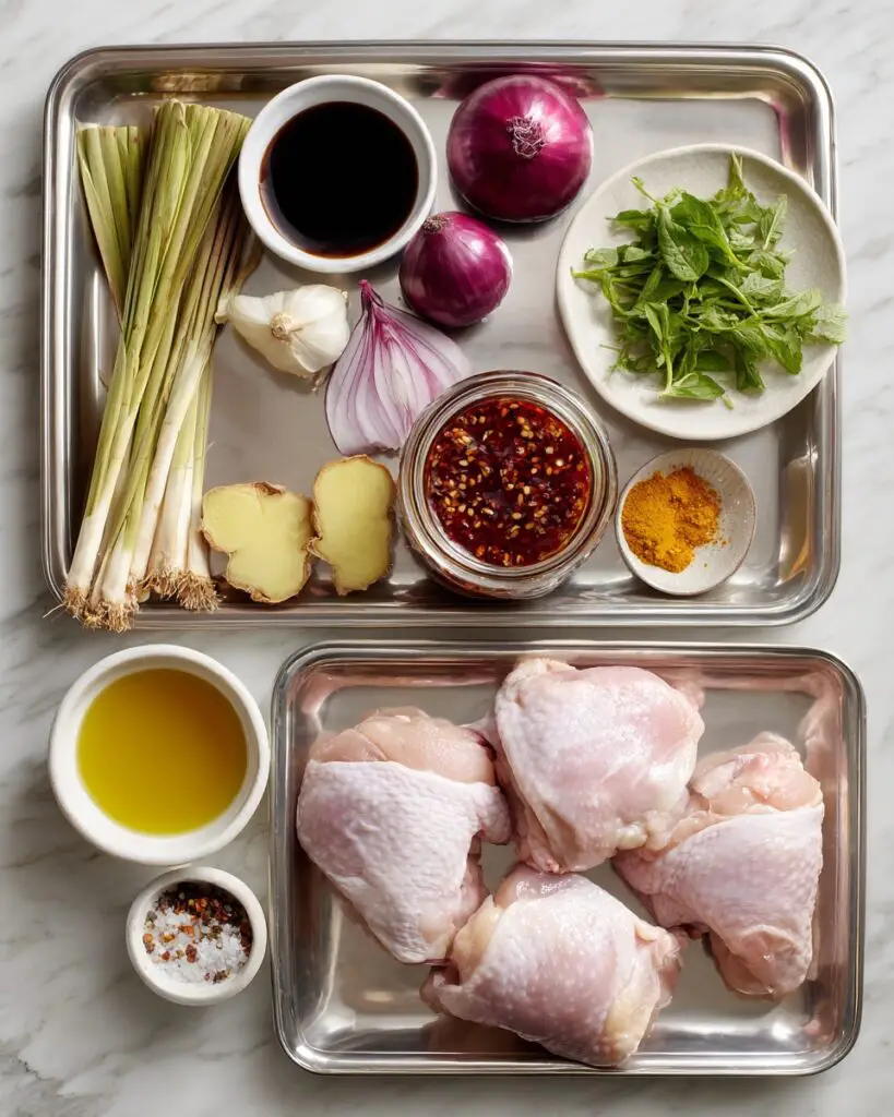 Golden Lemongrass Chicken Brothy Rice: Aromatic & Flavorful