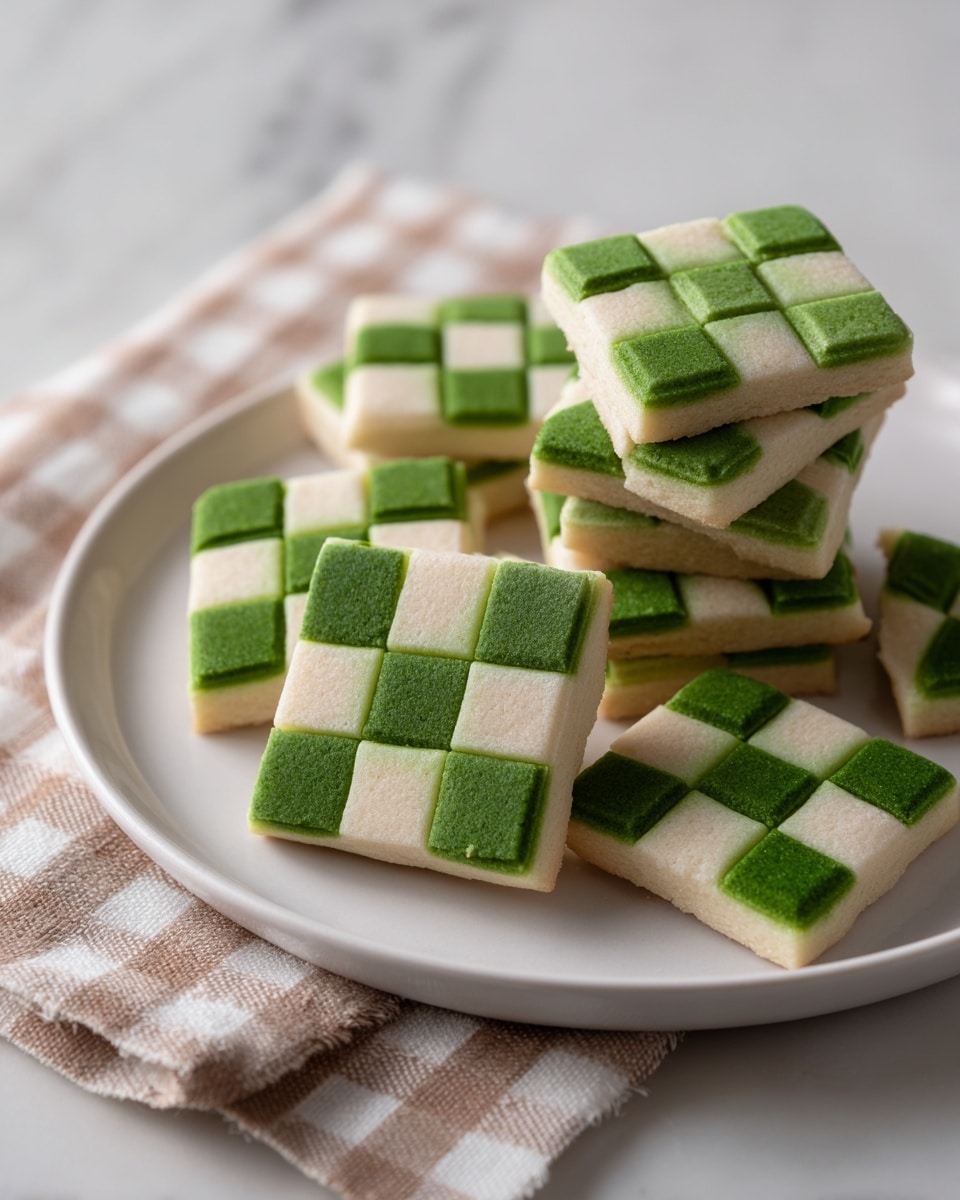 Matcha Checkerboard Cookies: Stunning Green Tea Treats