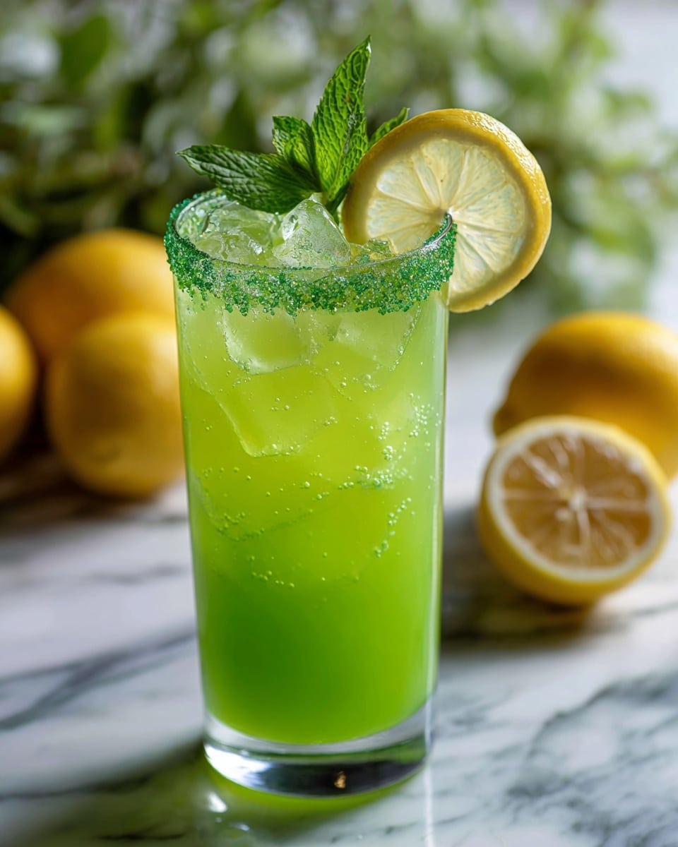Leprechaun Lemonade: Vibrant Green Citrus Drink for Celebrations