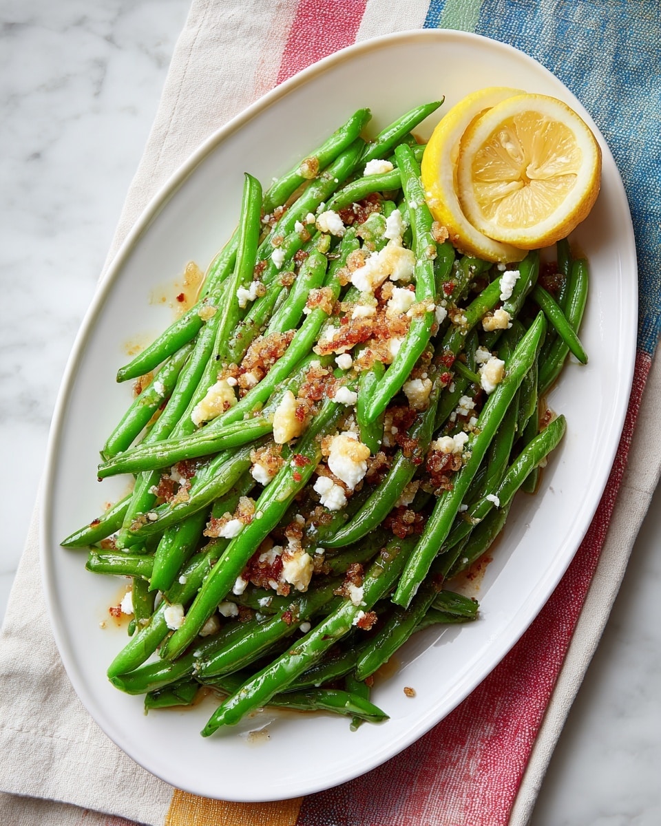 Mexican Green Beans with Chili Oil and Cotija - Flavorful Side Dish