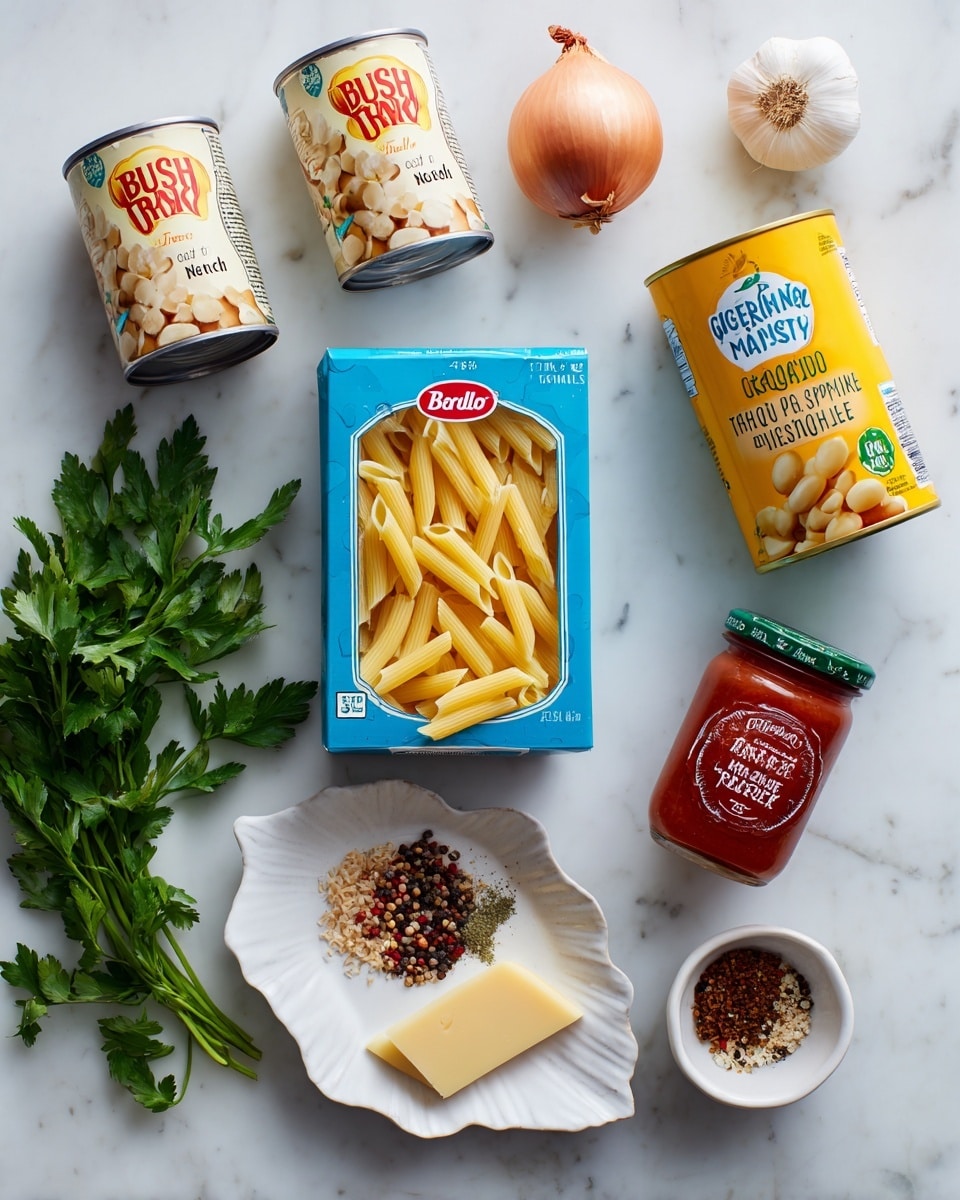 Creamy Tomato Pasta with White Beans — Cozy & Delicious